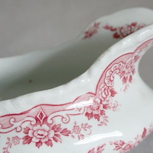 Red Transferware Gravy Boat. Bombay Pattern. Vitreous China. - Etsy