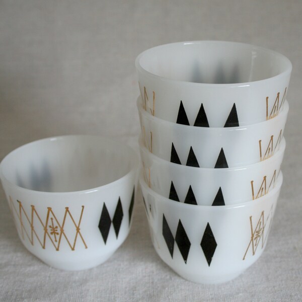 Geometric Milk Glass - Etsy