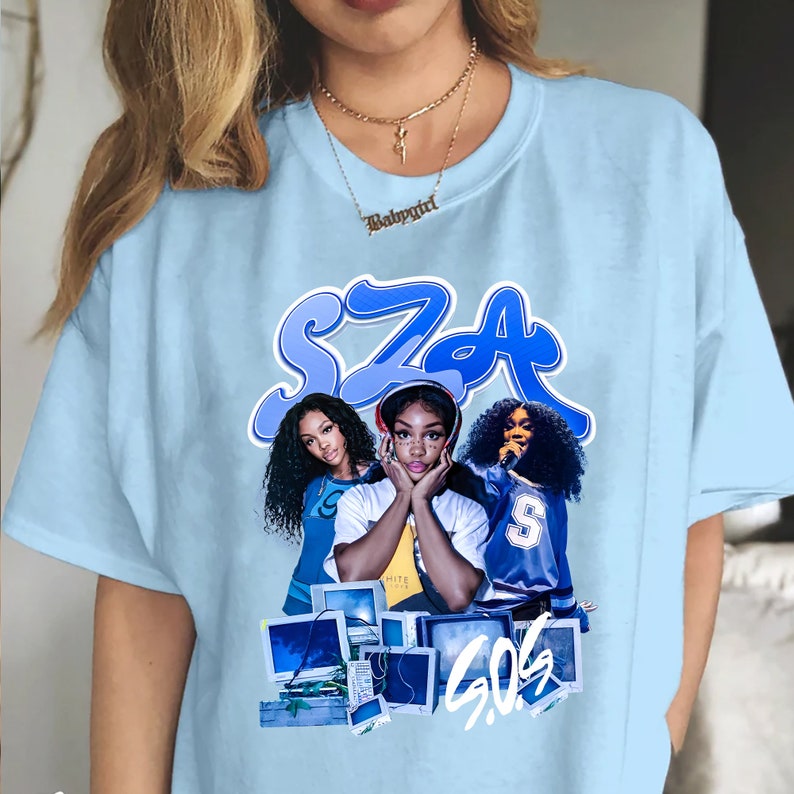 90s Vintage SZA SOS Full Tracklist Shirt, SZA Tee, Sza S.O.S Tour Shirt, Sza Merch, S.O.S Album ...