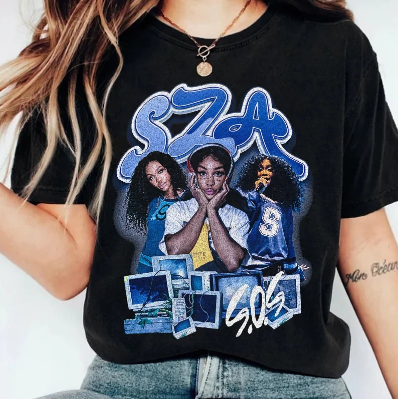 90s Vintage SZA SOS Full Tracklist Shirt, SZA Tee, Sza S.O.S Tour Shirt ...