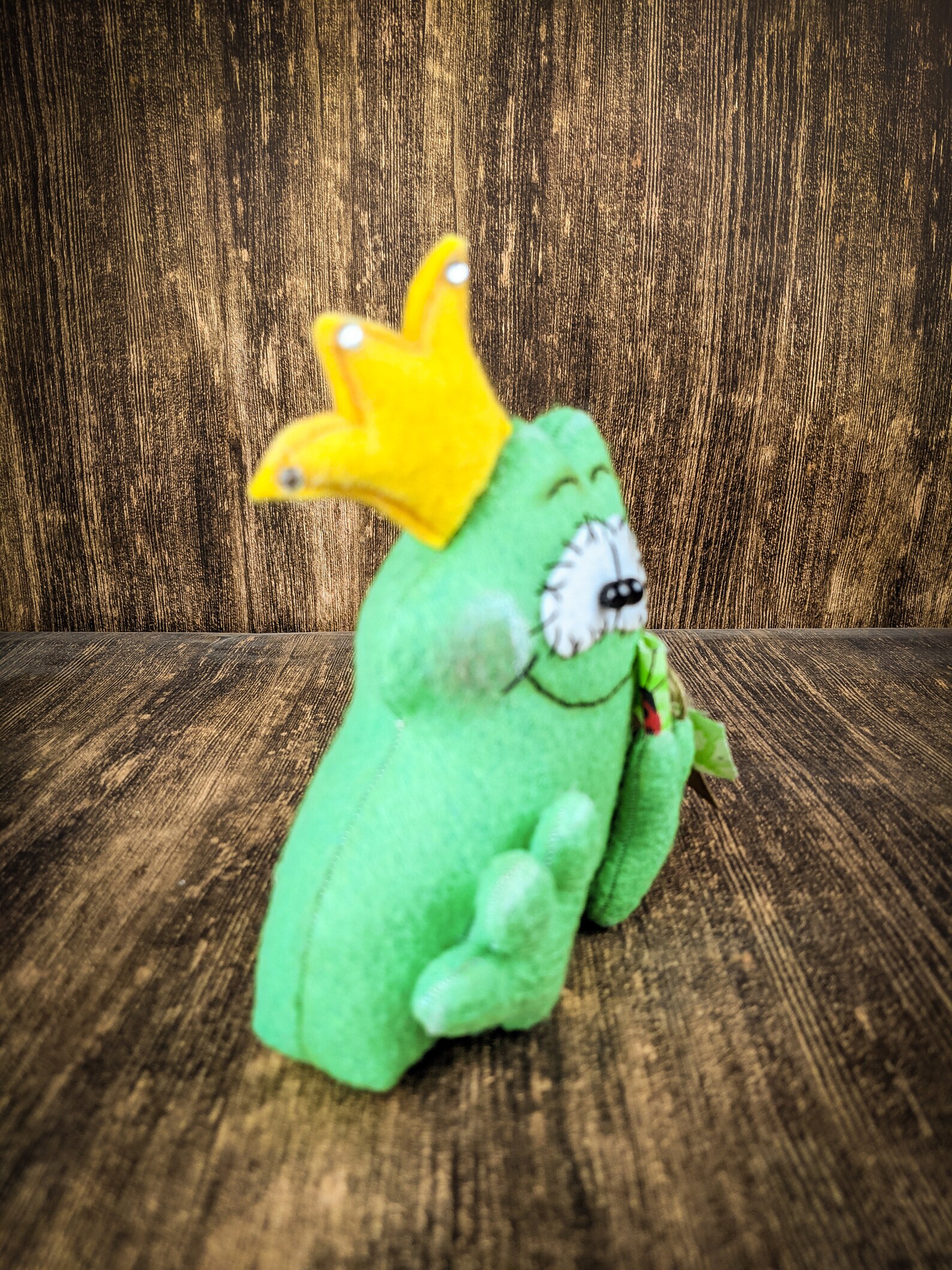 Frog Primitive Plush Frog Frog Prince Collectible | Etsy