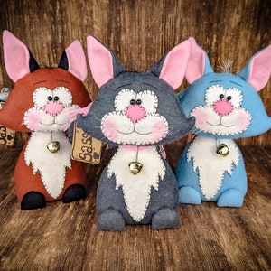 Sassy Cat Primitive Primitive Kitty Cat Doll Collectible Decor Table ...