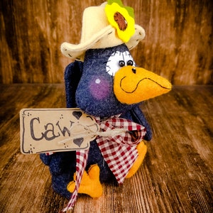 Fall Crow - Fall Decor - Primitive Decor - Wreath Attachment - Fall ...