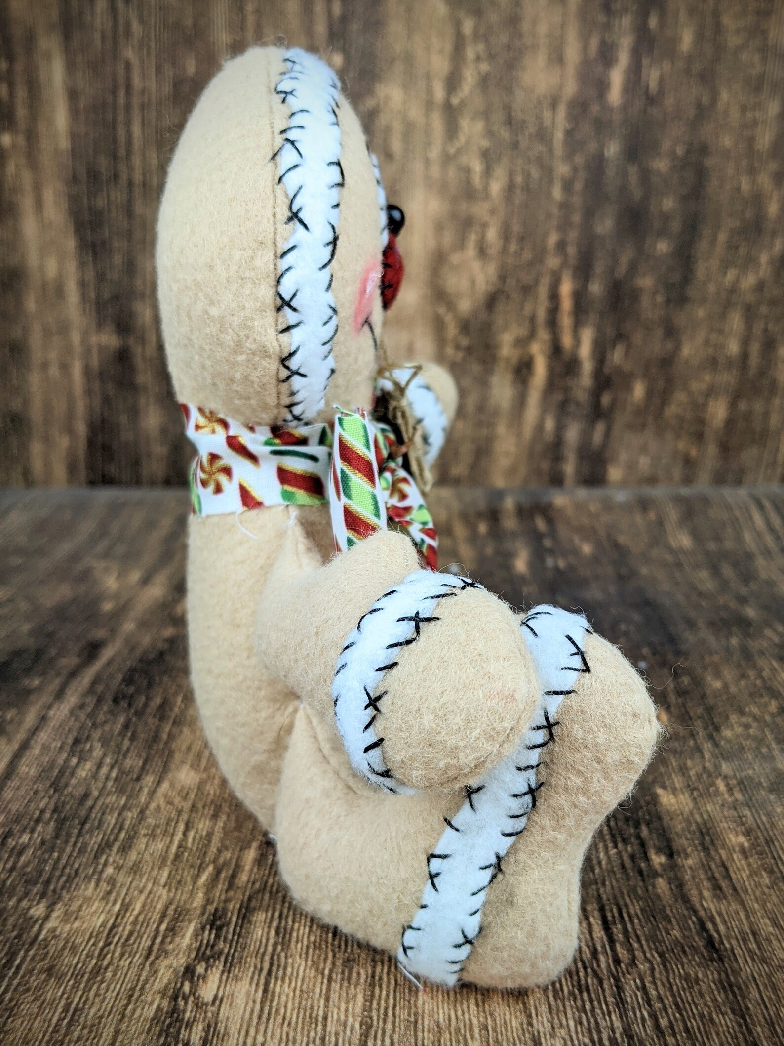 Gingerbread Man Holiday Gift Shelf Sitter Gingie - Etsy