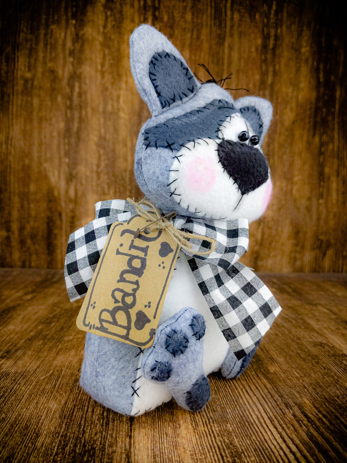 Bandit the Raccoon - Racoon - Decorative Doll - Collectible - Table Top ...