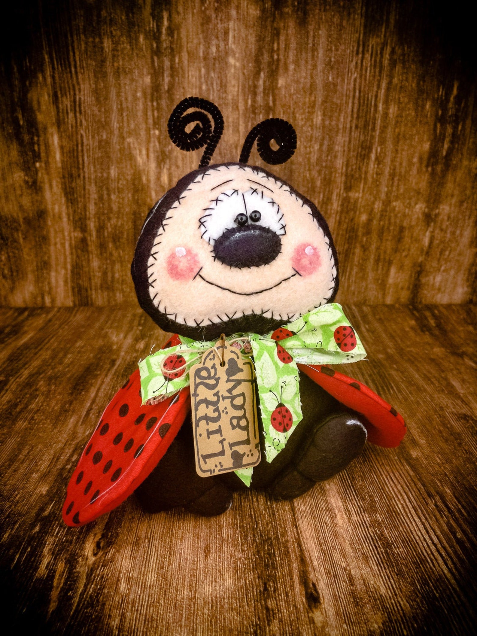 Lady Bug Little Lady Primitive Lady Bug Primitive Decor - Etsy