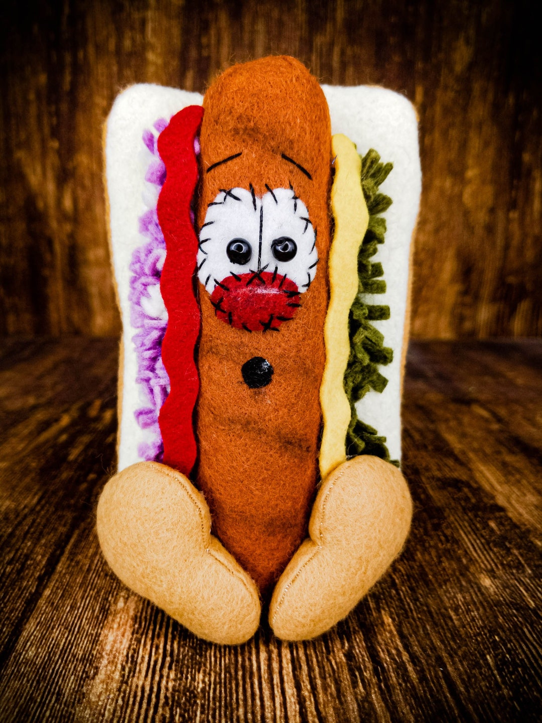 Hot Dog - Faux Hotdog - Cartoon Hot Dog - Shelf Sitter - Photo Prop ...