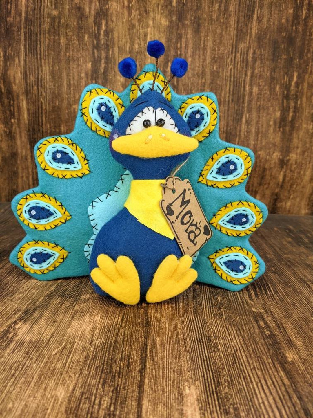 Peacock Decor - Peacock - Table Top Decor - Peacock - Primitive Peacock ...