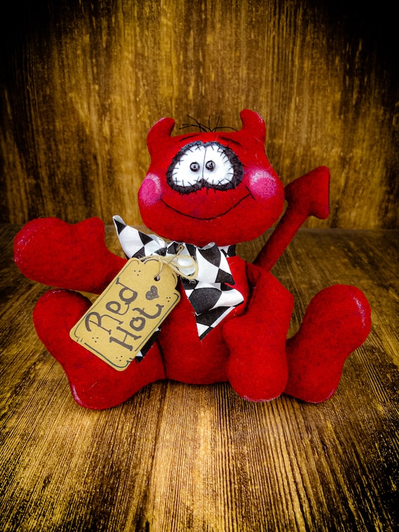 Red Hot Devil Halloween Devil Decorative Doll - Etsy