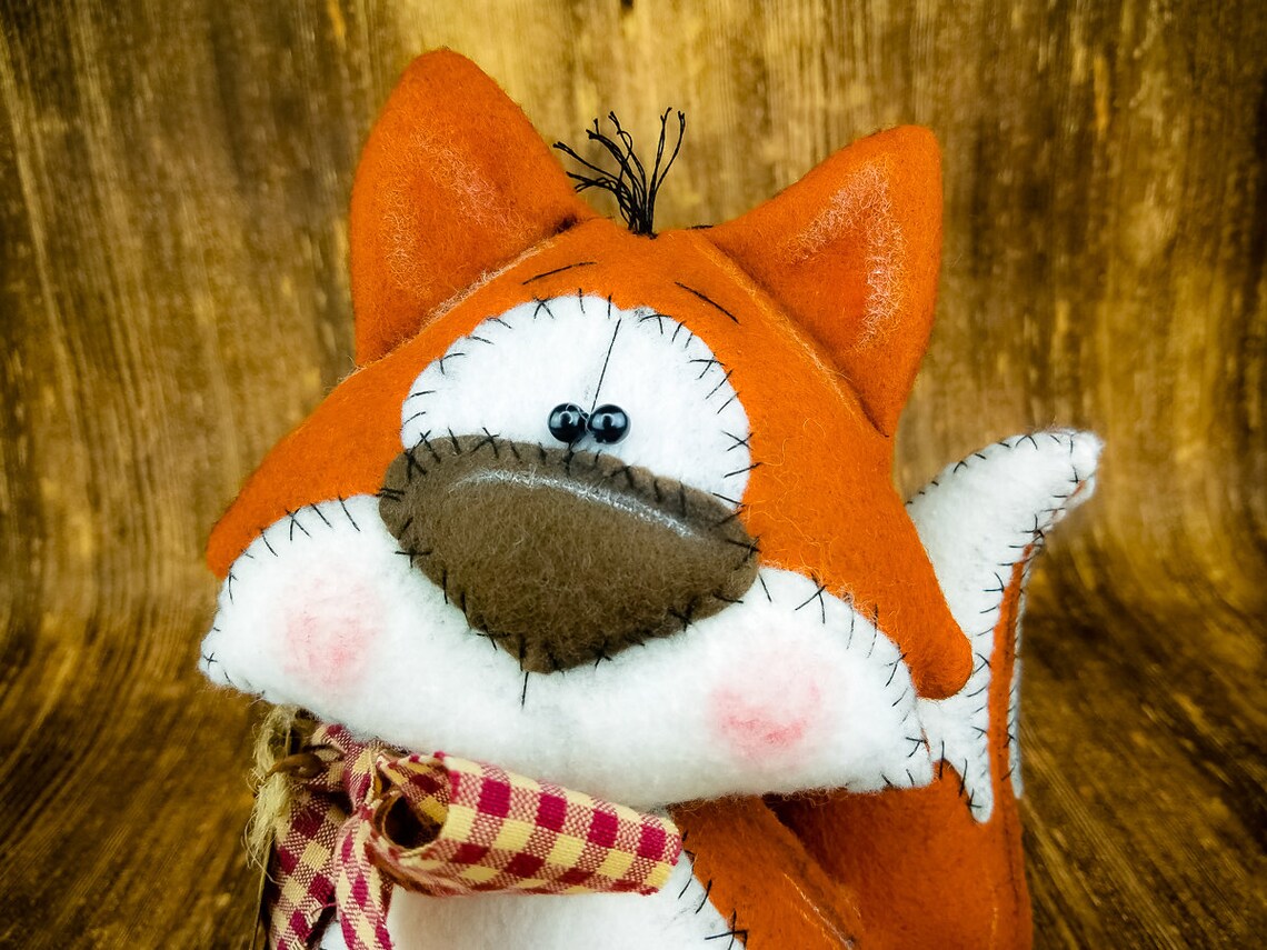 Foxy Decor Fox Decor Primitive Fox Primitive Decor - Etsy