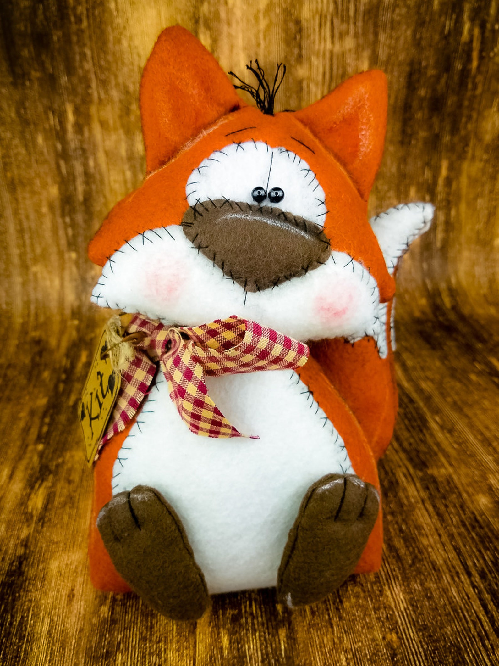 Foxy Decor Fox Decor Primitive Fox Primitive Decor Wreath Attachment ...