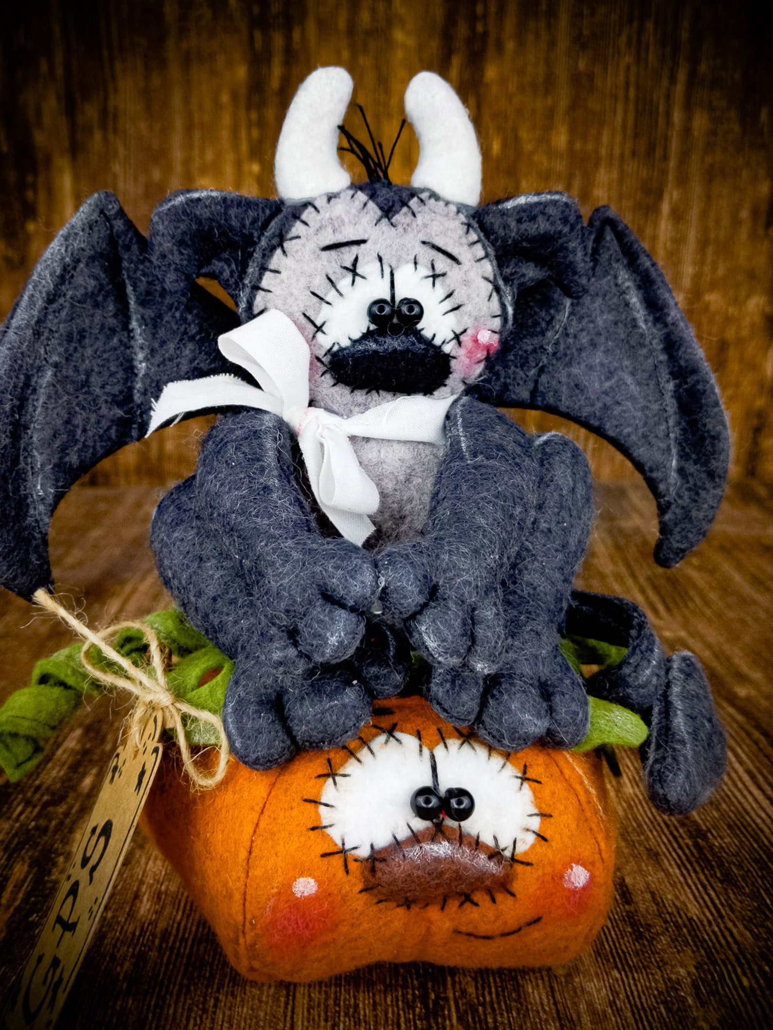 Gargoyle Gargoyle Primitive Halloween Pumpkin Pumpkin - Etsy