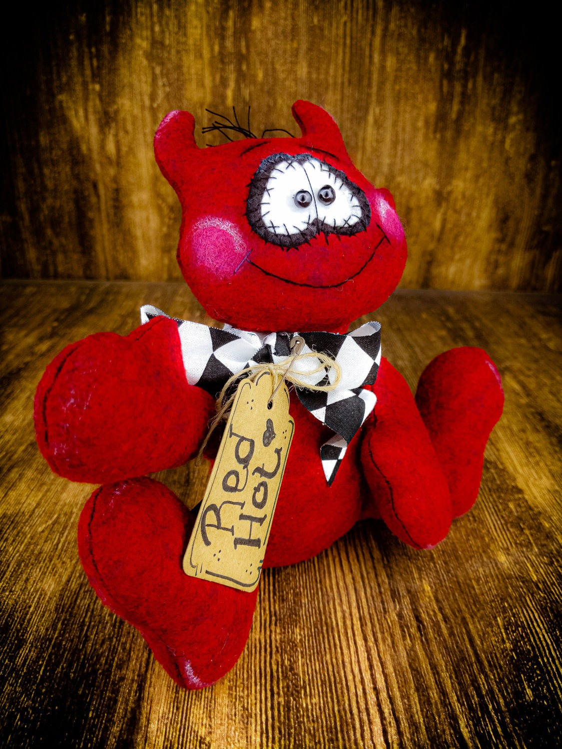 Red Hot Devil Halloween Devil Decorative Doll | Etsy