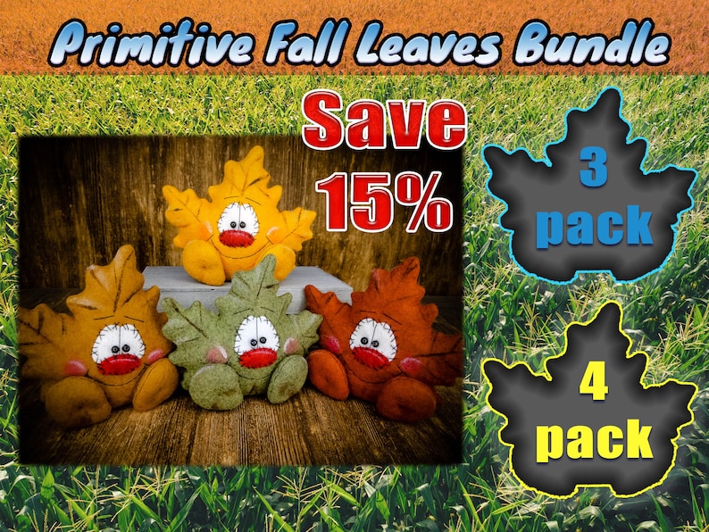 Primitive Fall Leaf Bundle Handmade Bowl Filler Maple Leaf - Etsy