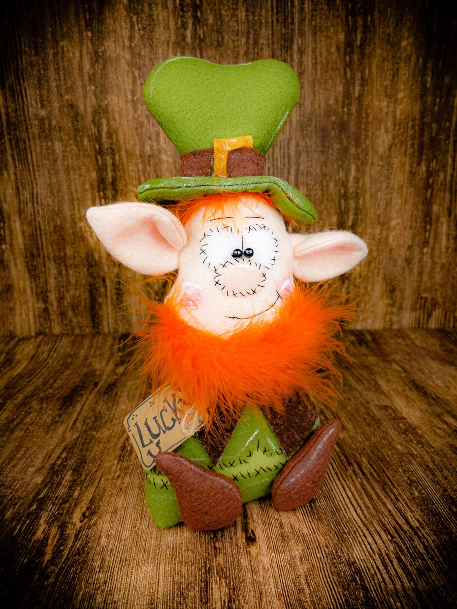 Leprechaun Primitive Irish Gift Luck of the Irish St - Etsy
