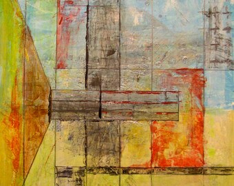 Color block painting | Etsy