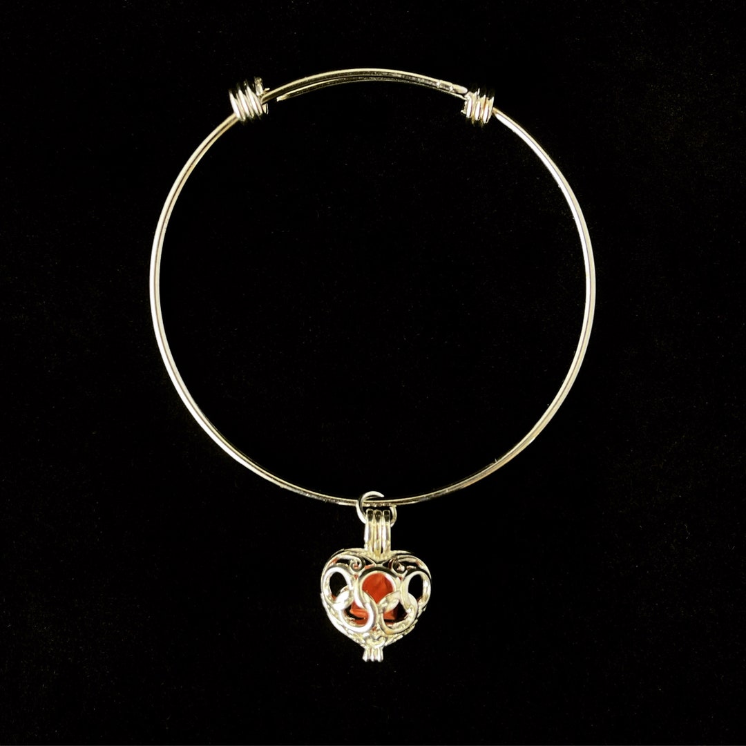 Golden Gate Bridge Steel Heart Locket Bangle - San Francisco Gift - Etsy