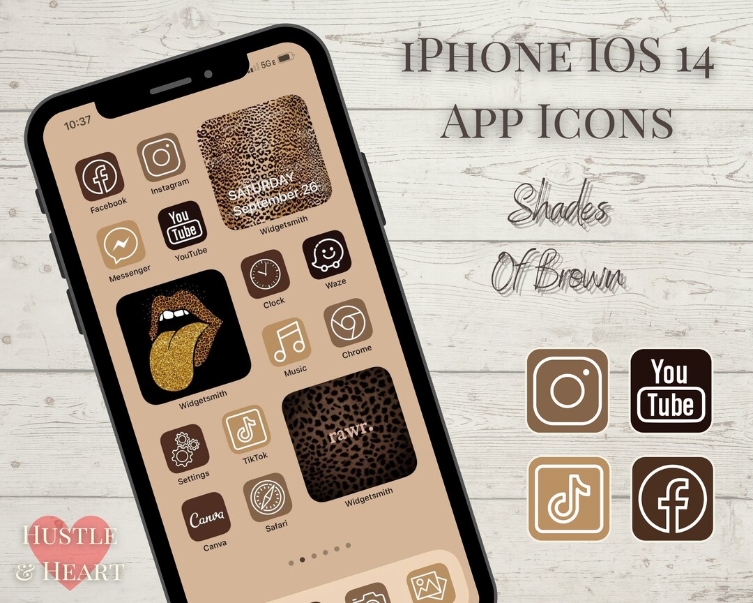 IPhone IOS 14 App Icons Browns 75 Pack - Etsy
