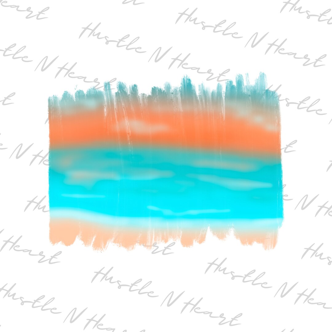 Beach Sunset Brush Stroke Background PNG Digital Download, Print & Cut ...