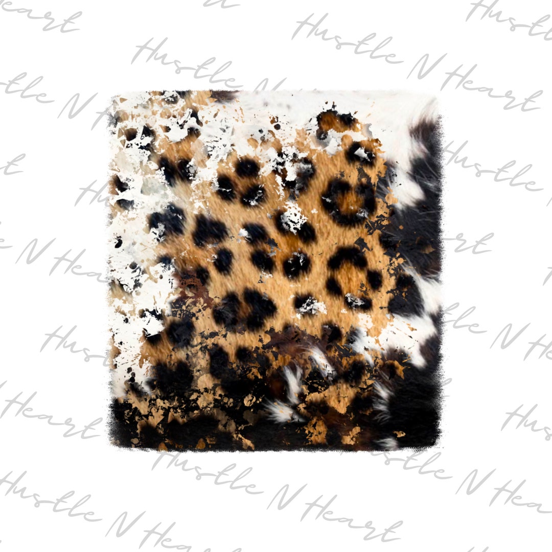 Leopard Cow Print Background PNG Digital Download Print and - Etsy