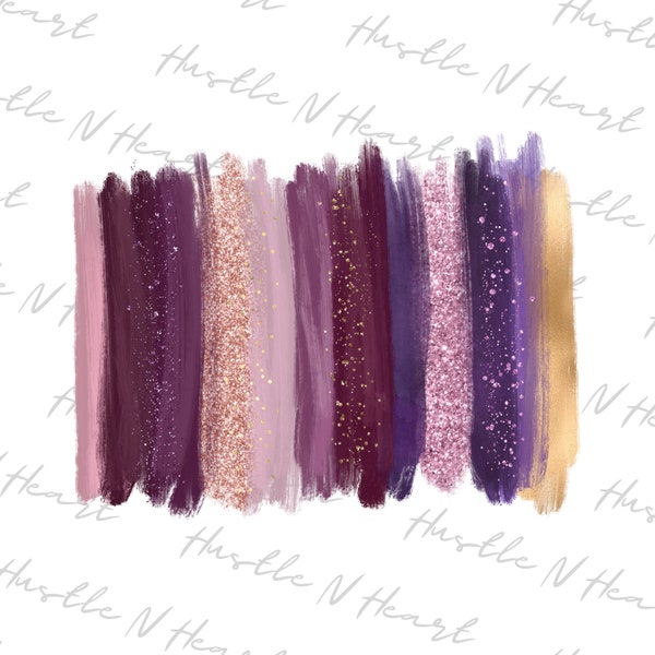 Gold Brush Strokes - Etsy