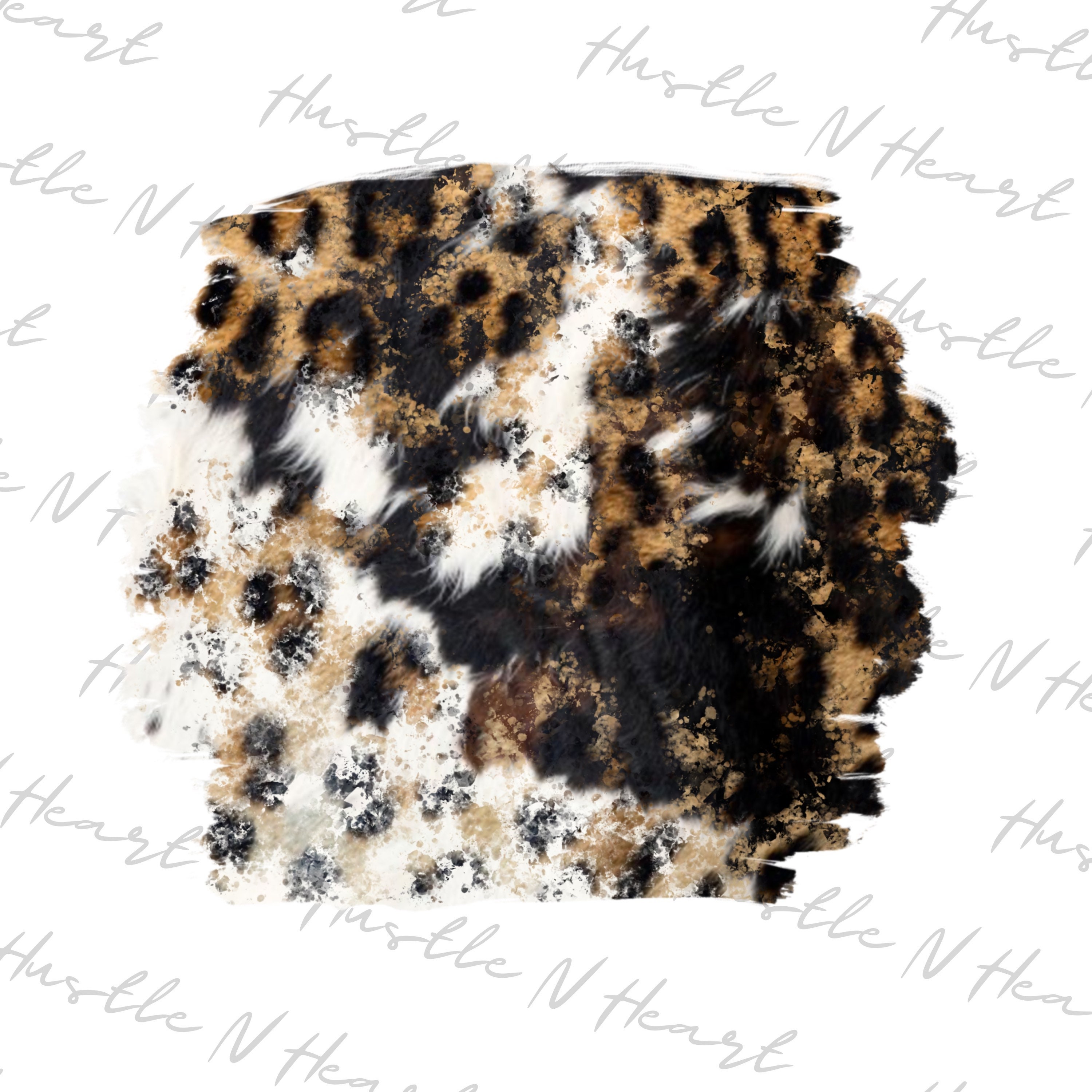 Leopard And Cow Print Background PNG Digital Download Print | Etsy