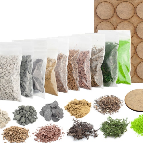 Miniature Bases and Basing Materials 28mm Wargaming Terrain - Etsy