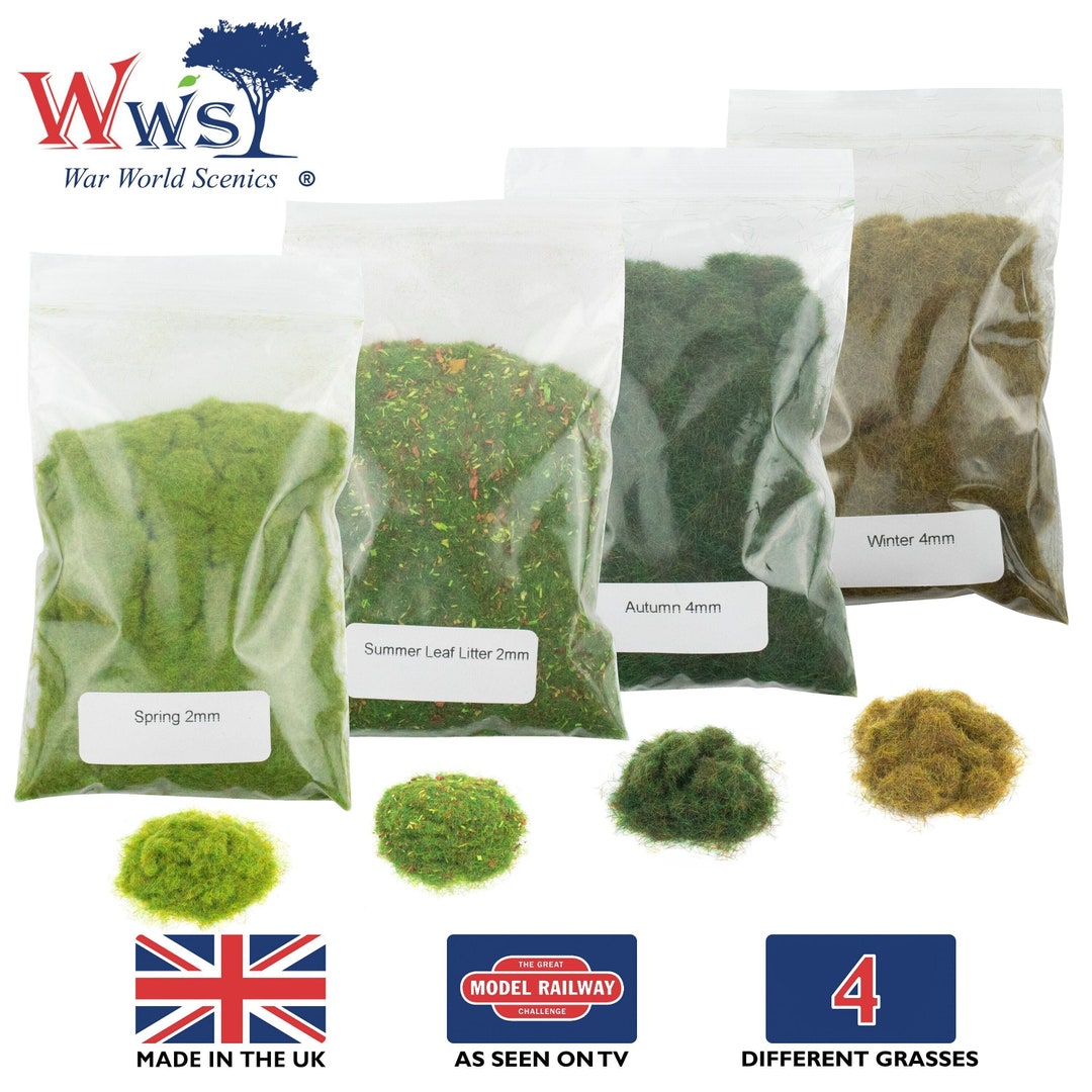Static Grass Starter Kit 2 – Modelling Model Railway Wargame Scenery ...