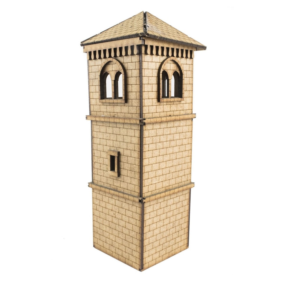 WWG Medieval Town Belfry Tower 28 mm Fantasy Wargame Terrain Model ...