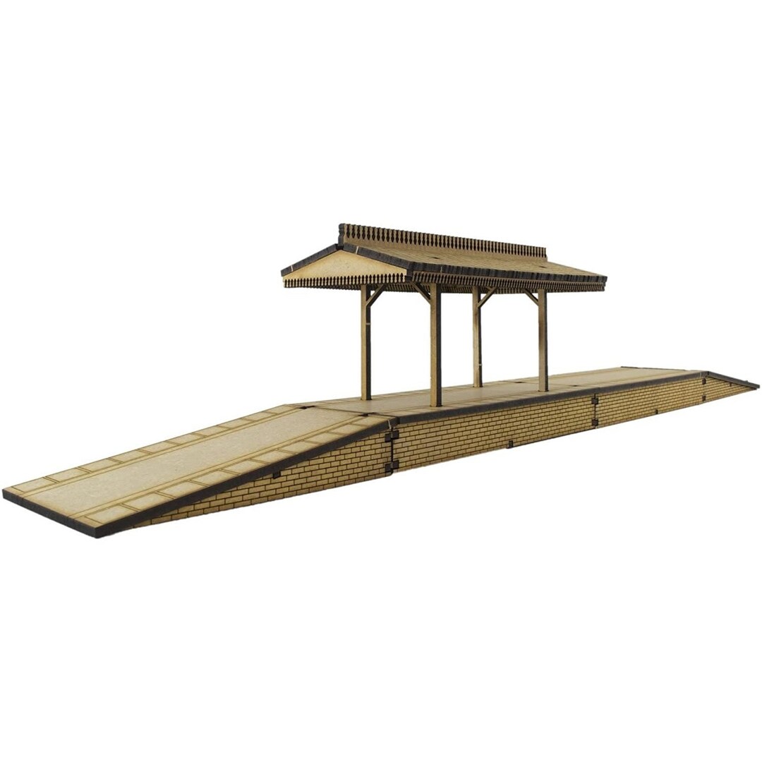 WWS Double Platform & Canopy With On/off Ramps – Railway MDF Oo/ho ...