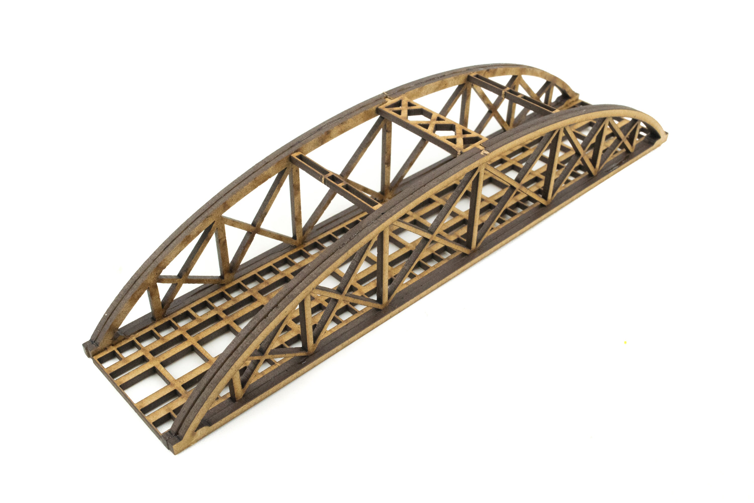 N-gauge Bowstring Bridge: 200mm MDF Single Track Model Railroad Diorama ...