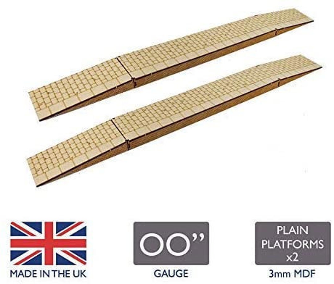 WWS Model Railway Station Platforms – OO/H0 Gauge MDF Building Track - Etsy