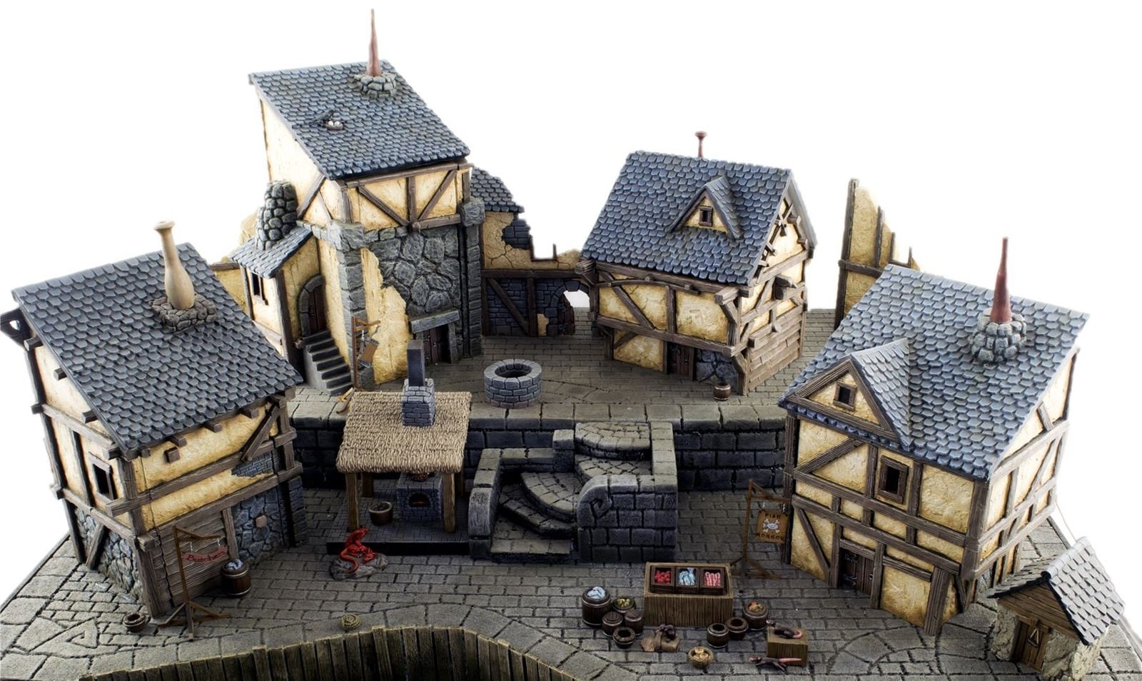 Fantasy Fishing Village - Medieval Wargame Scenery & Terrain Building ...