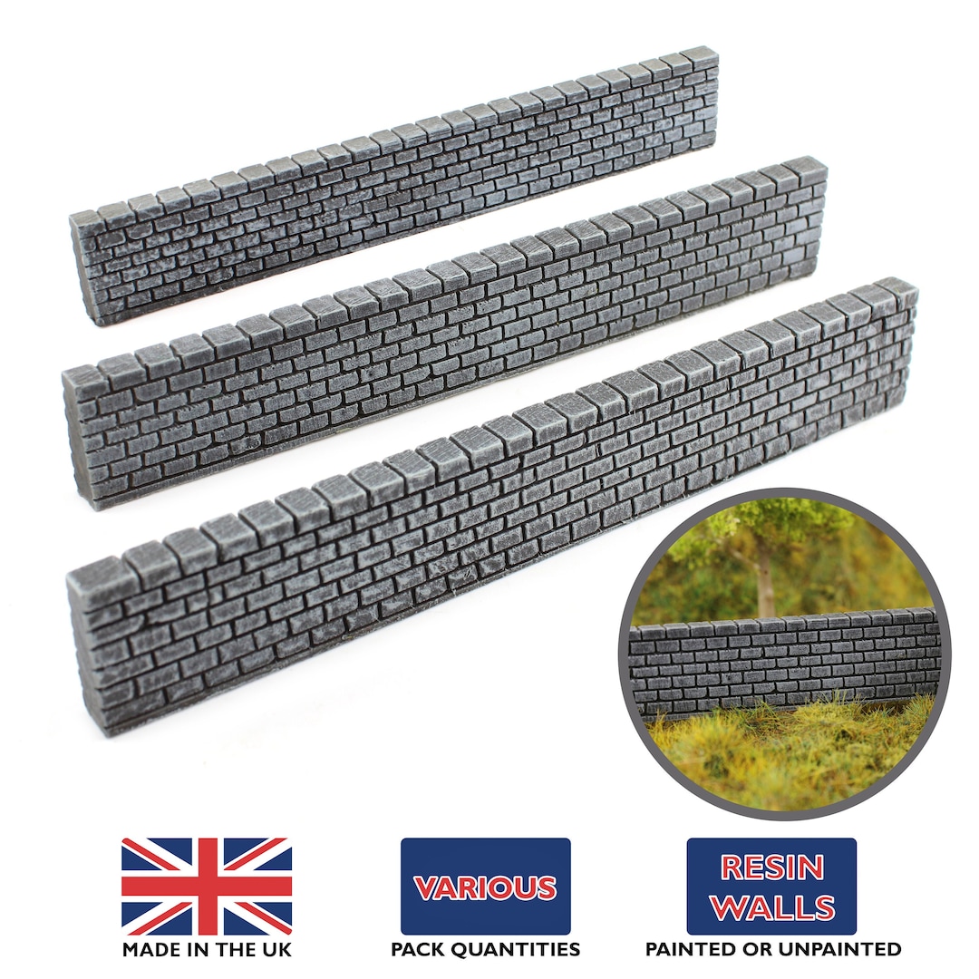 WWG Brick Built Wall (pre-painted/unpainted, Choose Quantity) – 20mm ...