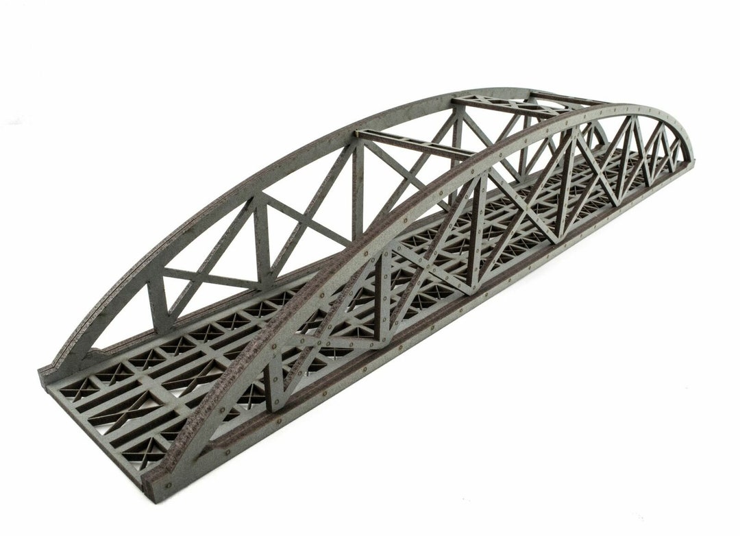 WWS Single Track Hi-detail Grey Bowstring Bridge 560mm – OO/HO Model ...
