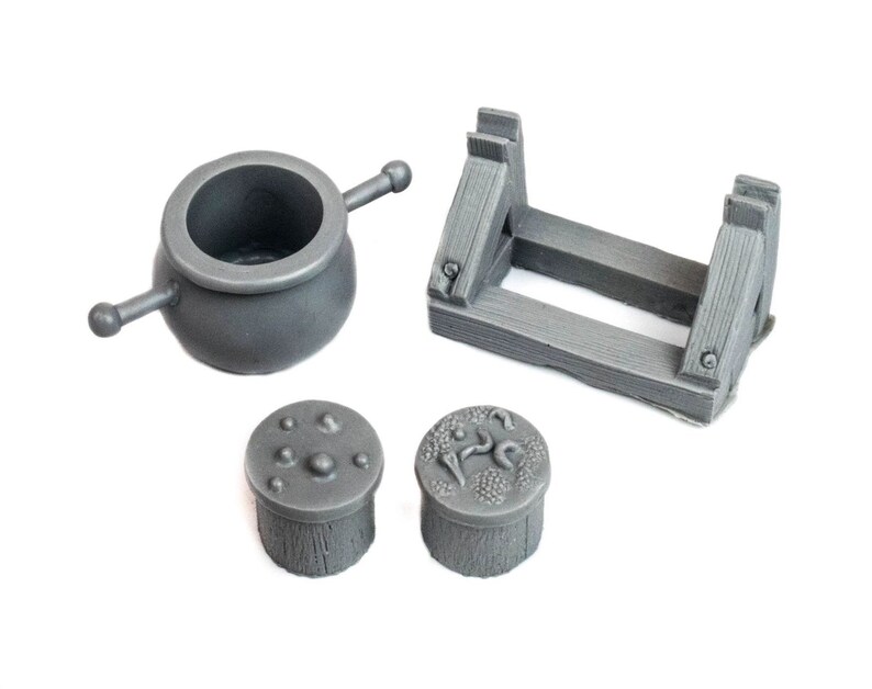 War World Gaming Medieval Siege Oil Cauldron 28mm Fantasy - Etsy