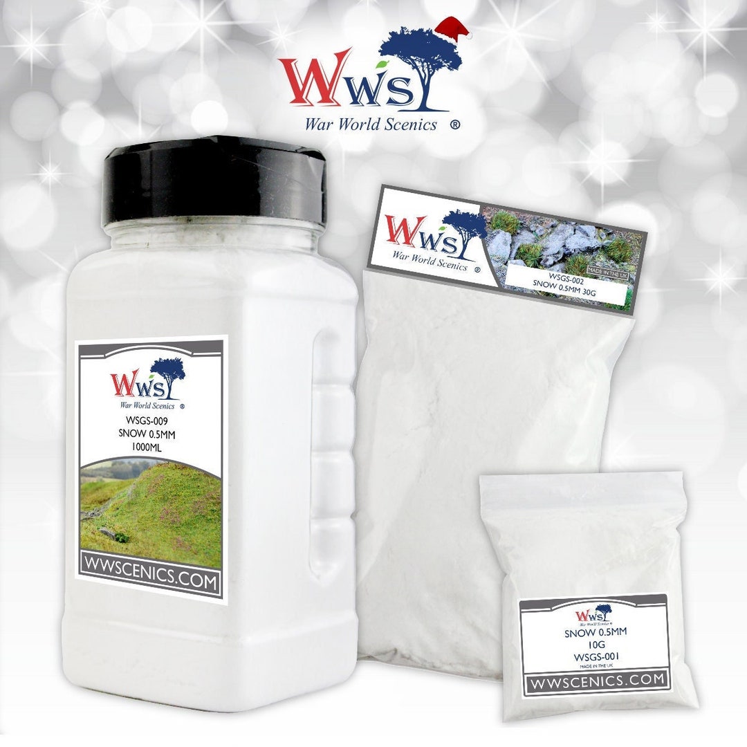 Snow Scatter Flocking Static Grass | Model Scenery Material Winter Cold ...