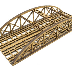 N-gauge Double Track Bowstring Bridge: 200mm MDF Railway Diorama - Etsy