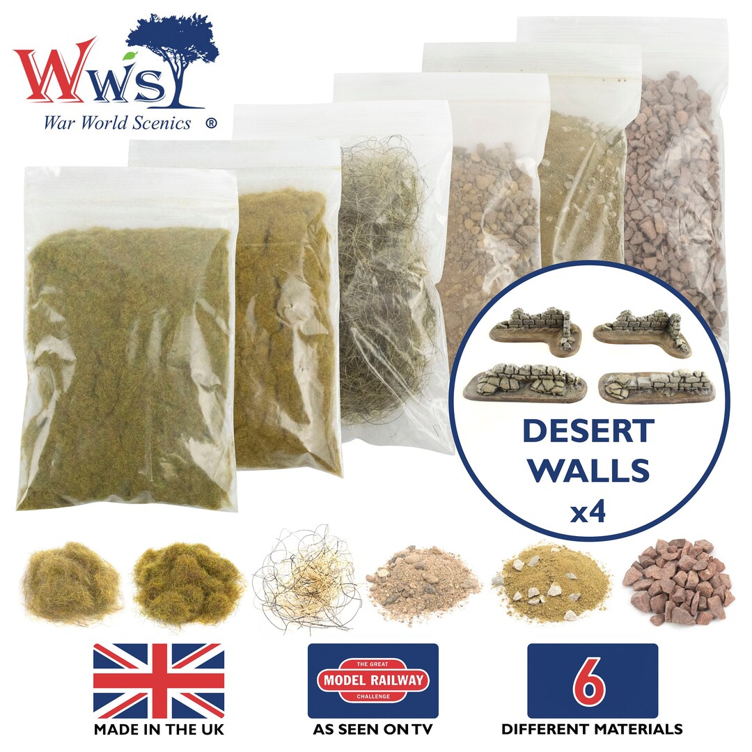 WWS Desert Storm Miniature Battle Basing Kit choose Kit Size Wargame ...