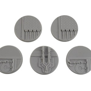 War World Gaming Alien Invasion Sci-fi Round Bases X 5 (40mm) – 28mm ...