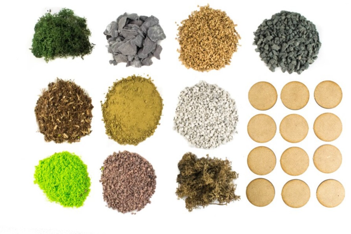 Miniature Bases and Basing Materials 28mm Wargaming Terrain - Etsy