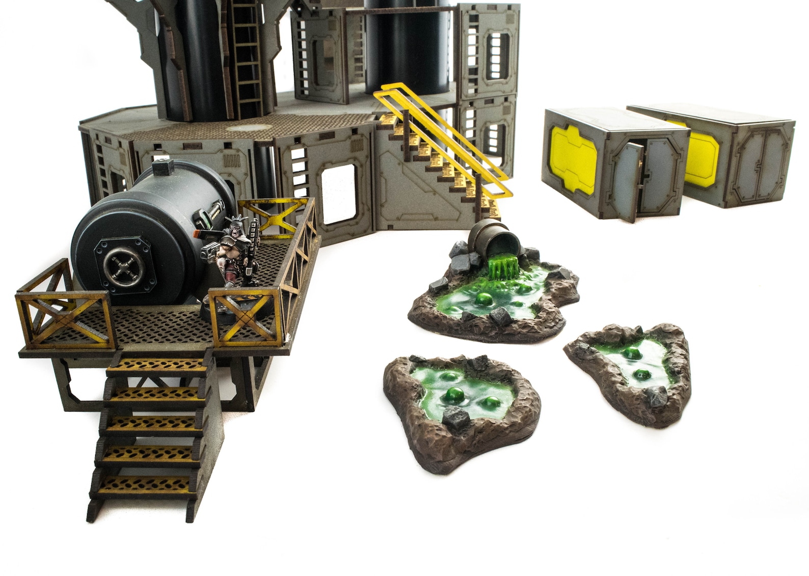 WWG Industry of War Large Refinery Complex Pre-painted or Unpainted ...