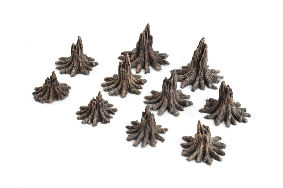 WWG Blasted Tree Stumps – 28mm WW2 Normandy Wargame Terrain Layout ...