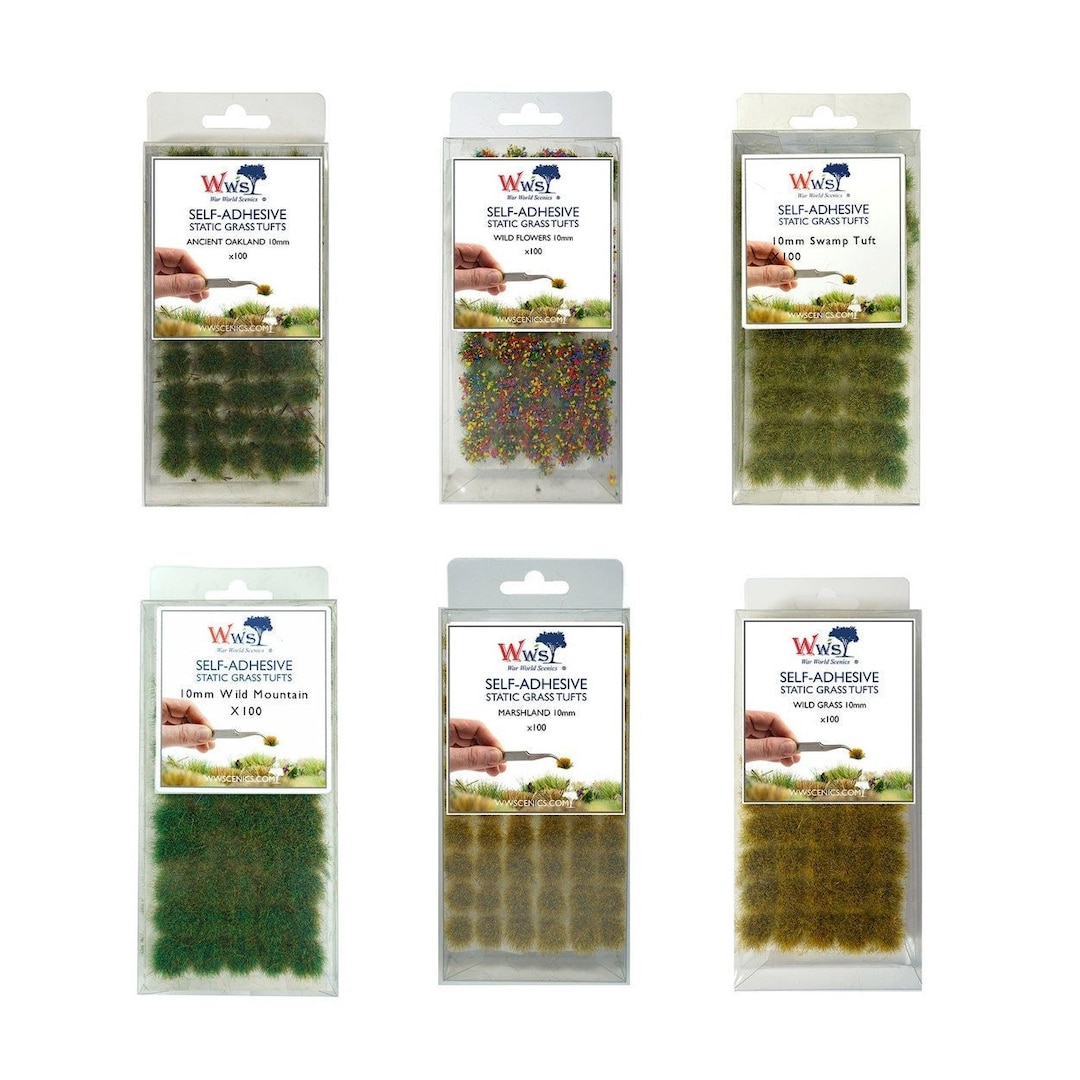 10mm Static Grass Tufts Set of 100 – Wide Range of Colours - Model ...