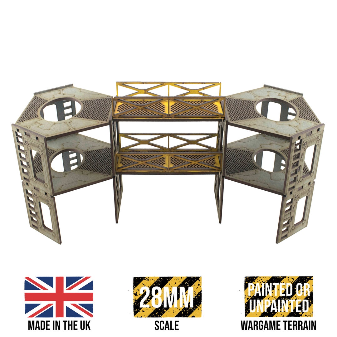 28mm Industry of War Battlefield: Wargaming Terrain Diorama (pre ...