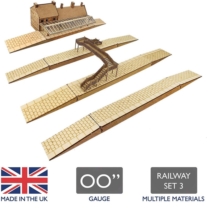 WWS Railway Station and Buildings Sets OO Gauge Scale 1:76 - Etsy