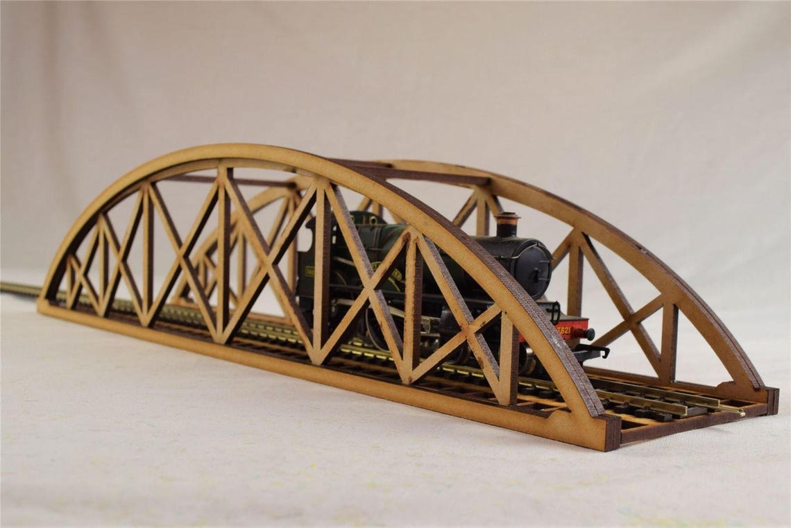 OO Gauge Single Track Bowstring Bridge 400mm Model Railway - Etsy