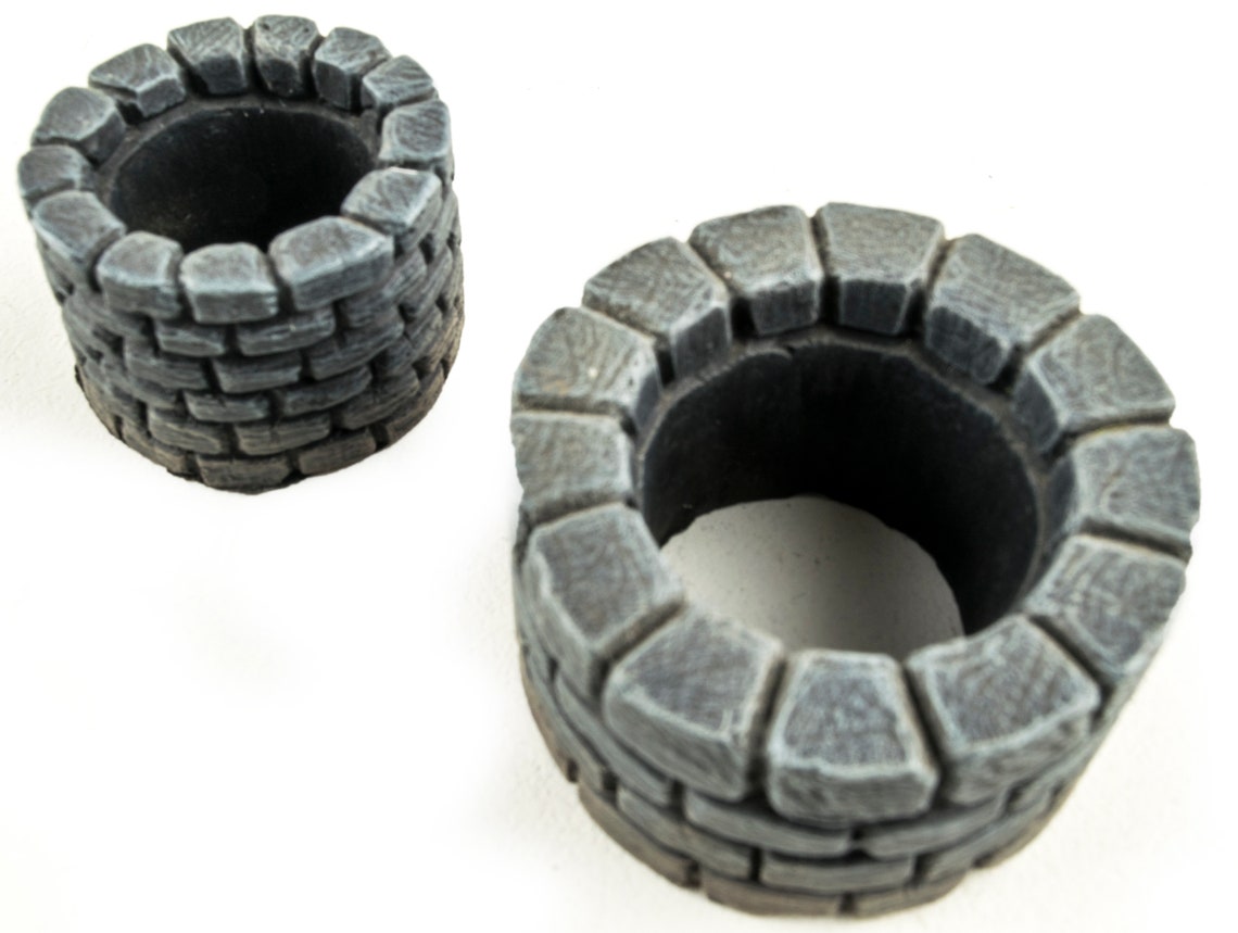 Fantasy Village Set of Wells Crates & Barrels 28mm Medieval - Etsy