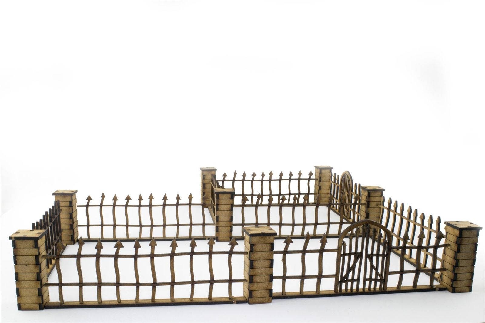 Halloween Spooky MDF Fence: Miniature Graveyard Diorama Build - Etsy