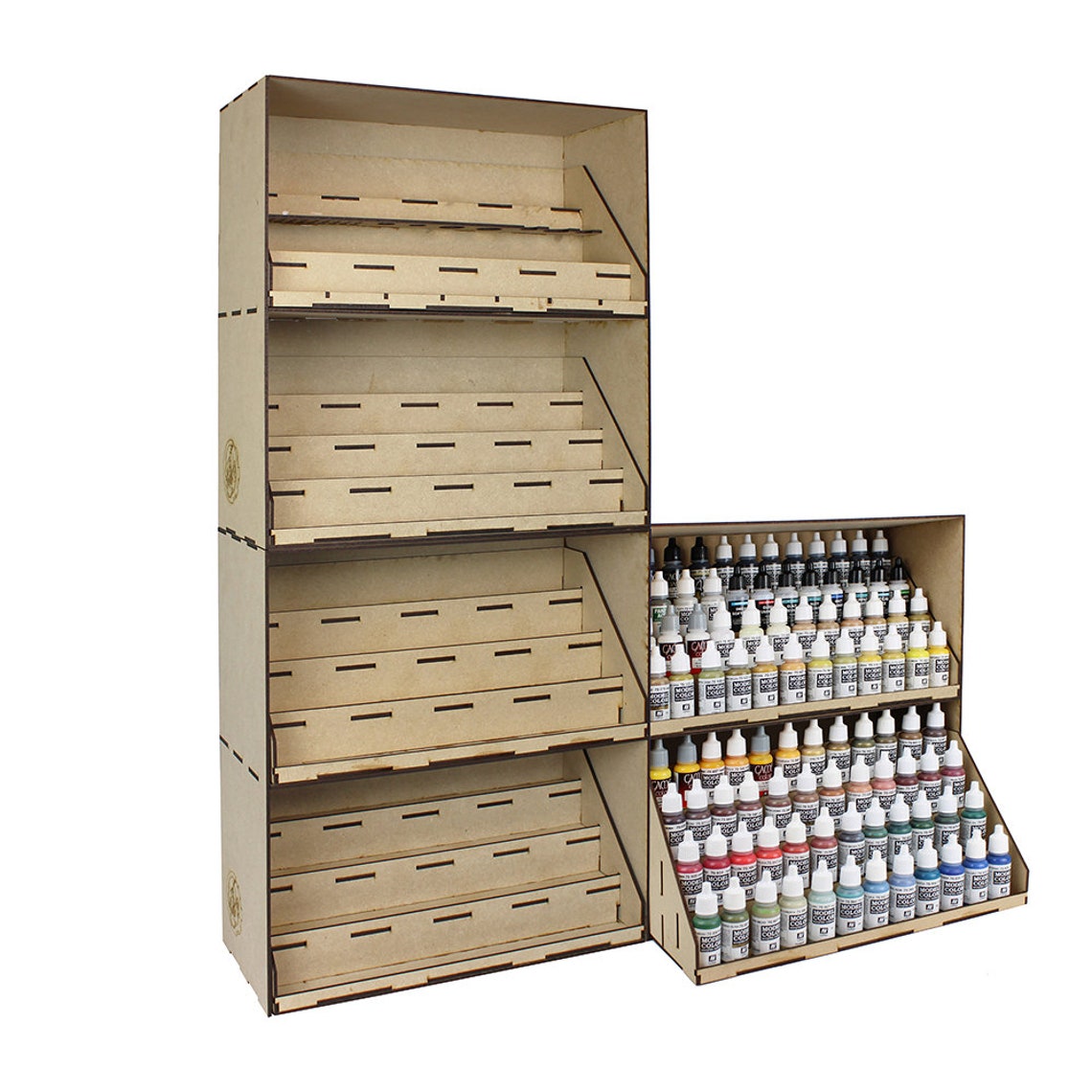 MDF Modular Paint Station System Set 6 Triple Stackable - Etsy